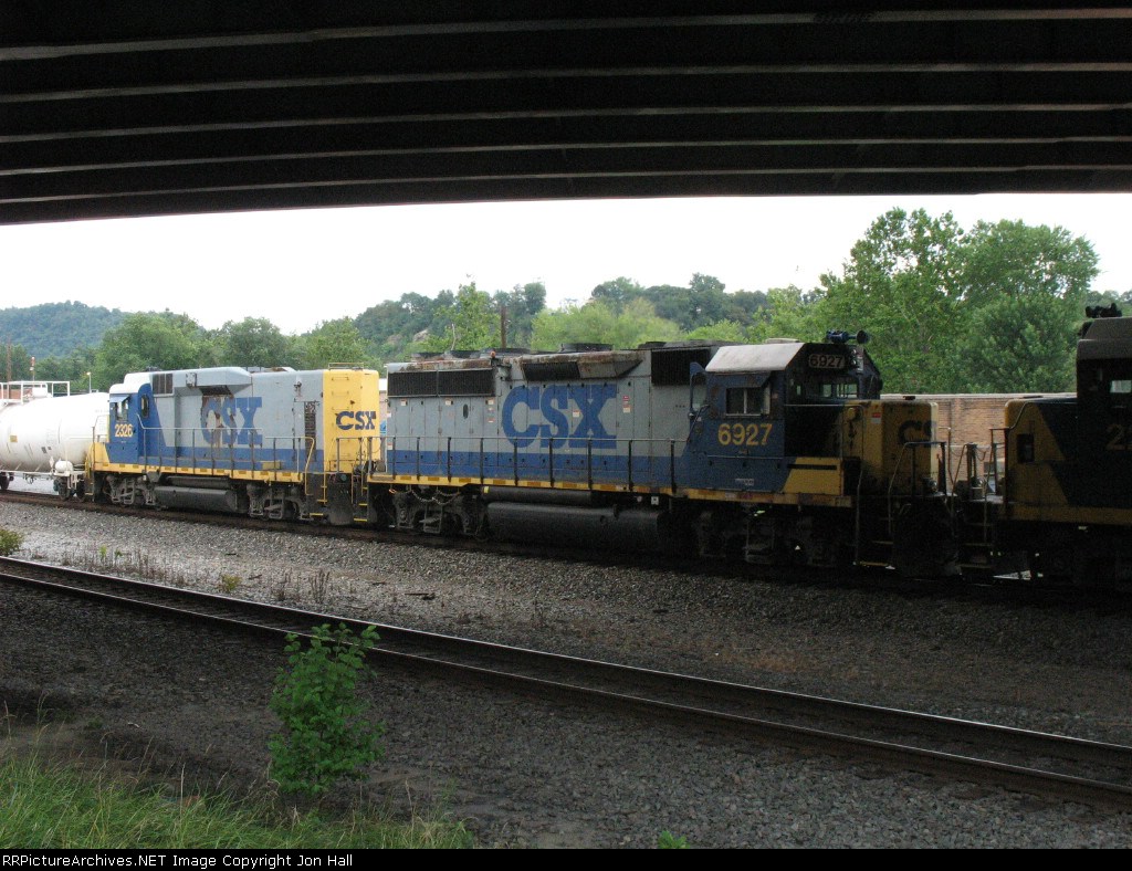 CSX 6927 and 2326